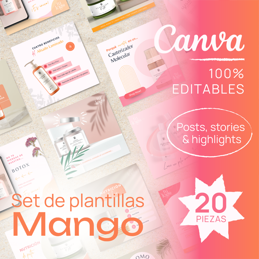 Mango | Plantillas editables para Canva - Aprility